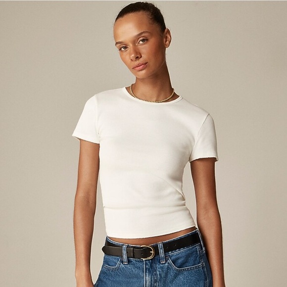 J. Crew | Tops | J Crew Baby Tee M | Poshmark